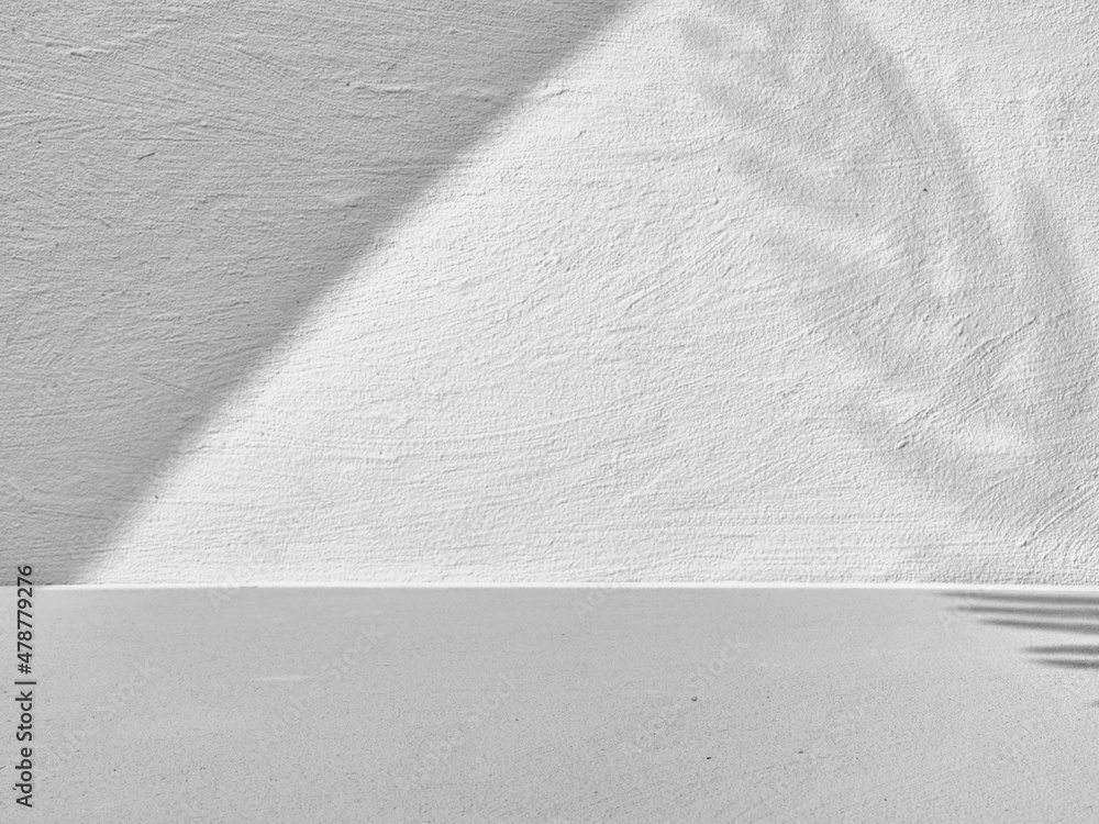 Gray background for product presentation with natural light and shadows ...