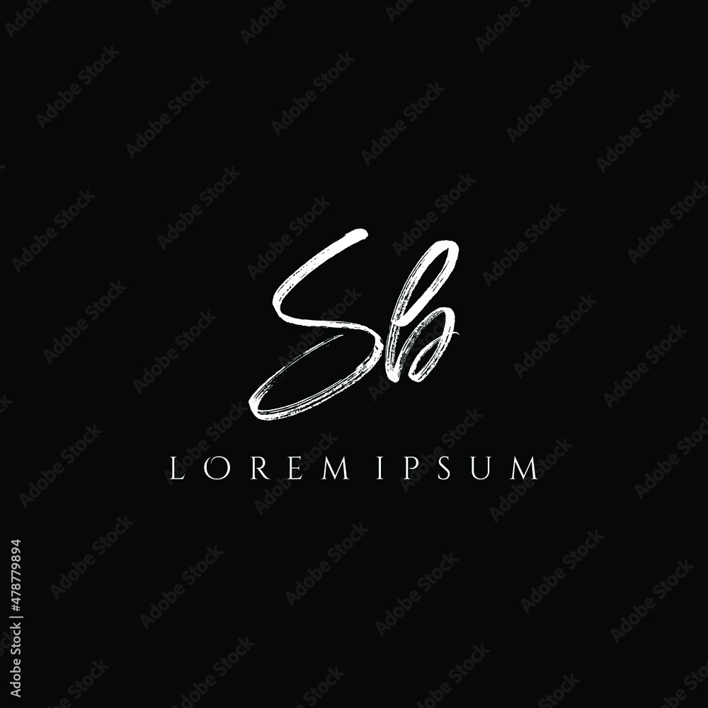 Letter SB luxury logo design vector Stock Vector | Adobe Stock