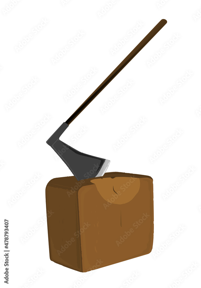 Execution Chopping Block Stock Vector | Adobe Stock