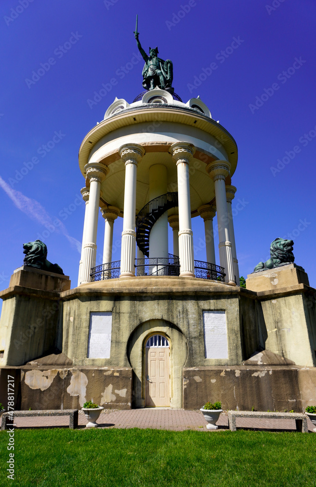 The Hermann Heights Monument is a statue erected in New Ulm, Minnesota ...