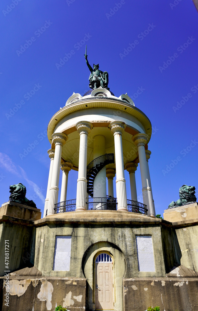 The Hermann Heights Monument is a statue erected in New Ulm, Minnesota ...