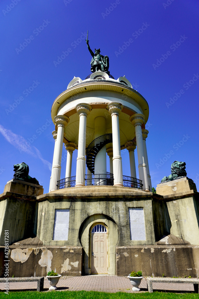 The Hermann Heights Monument is a statue erected in New Ulm, Minnesota ...