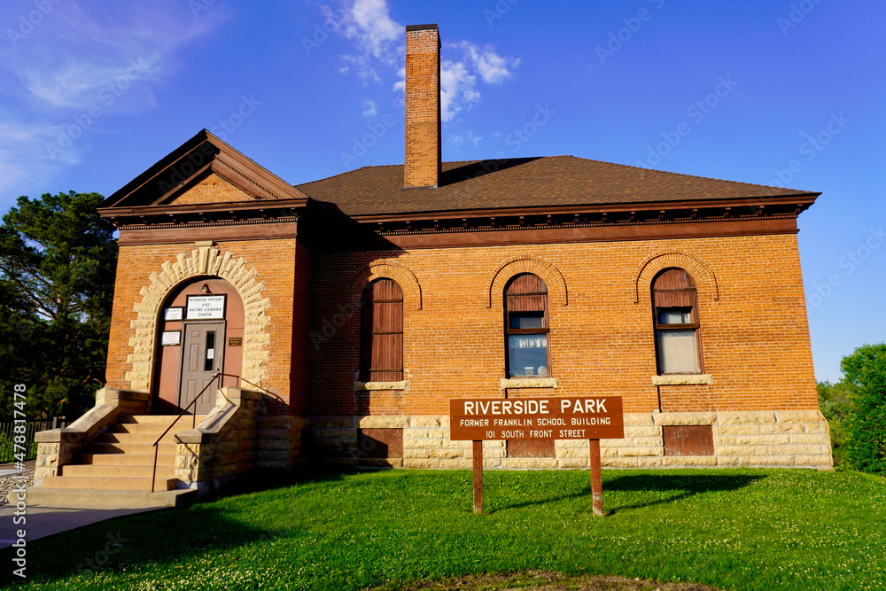 Riverside Park in New Ulm, Minnesota, Former Franklin School in ...