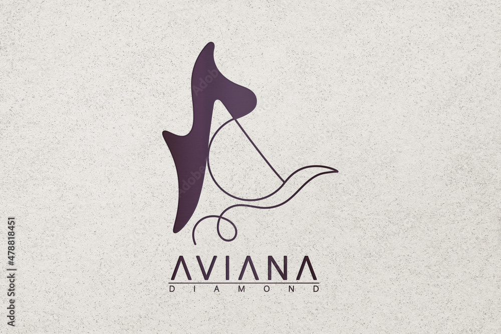 aviana logo design Stock Illustration | Adobe Stock
