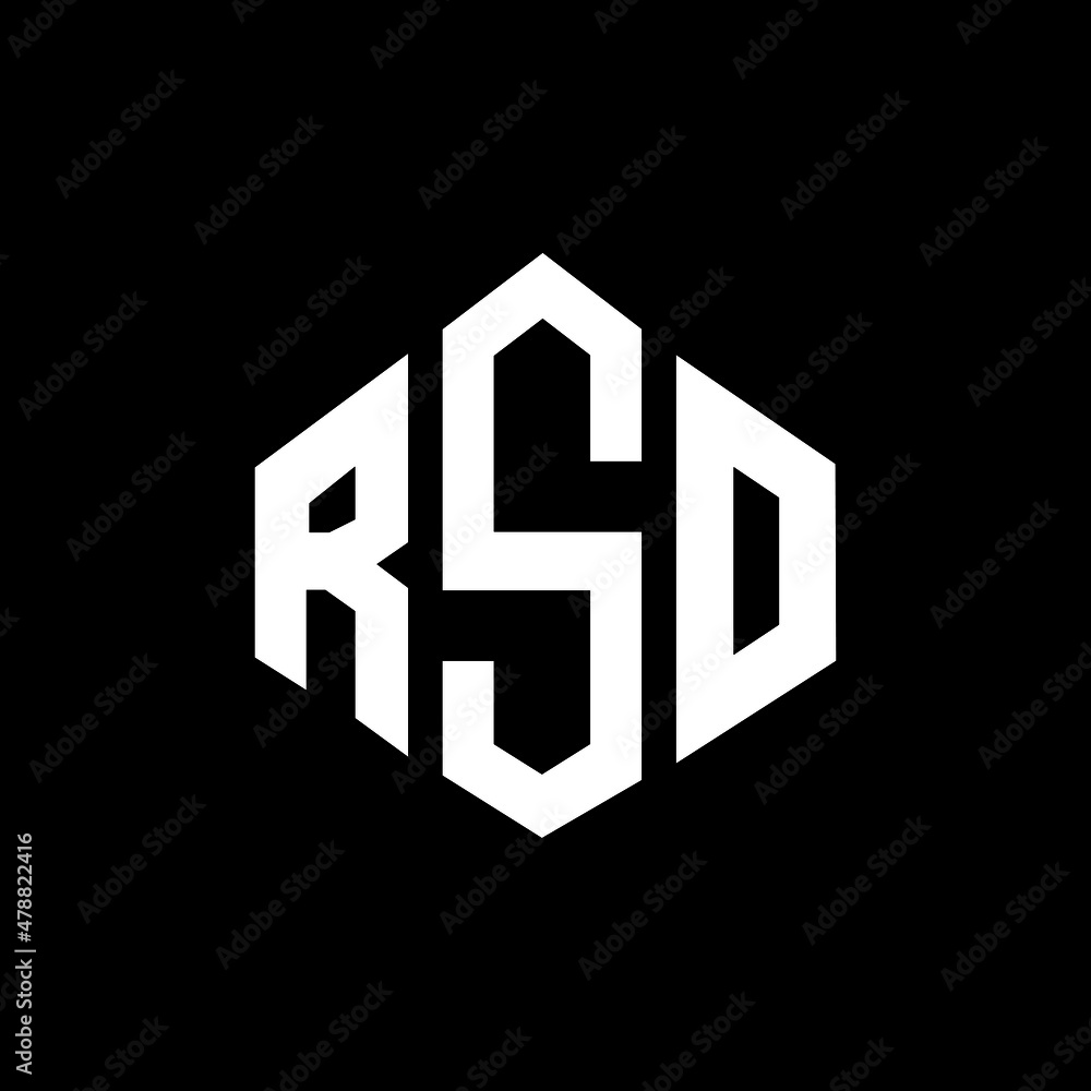 RSO letter logo design with polygon shape. RSO polygon and cube shape ...