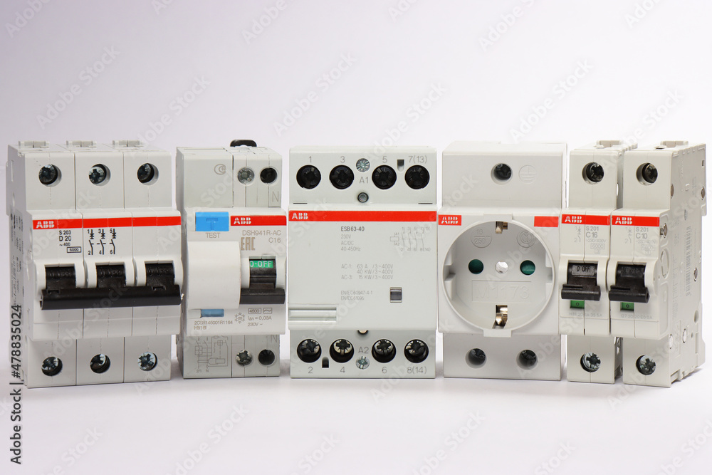 Electric current switches, differential circuit breakers, electrical ...
