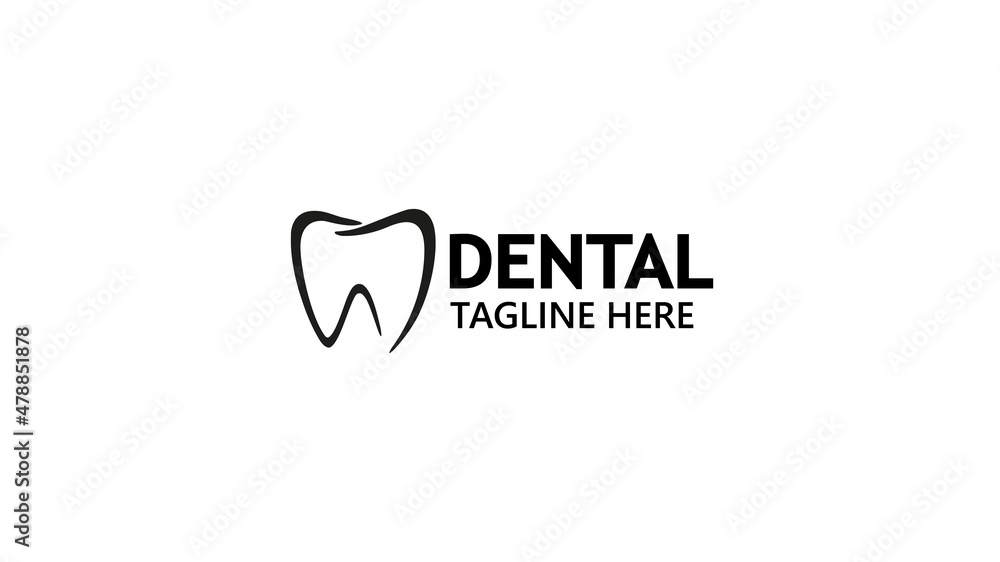 creative dental letter text logo vector symbol Stock Vector | Adobe Stock