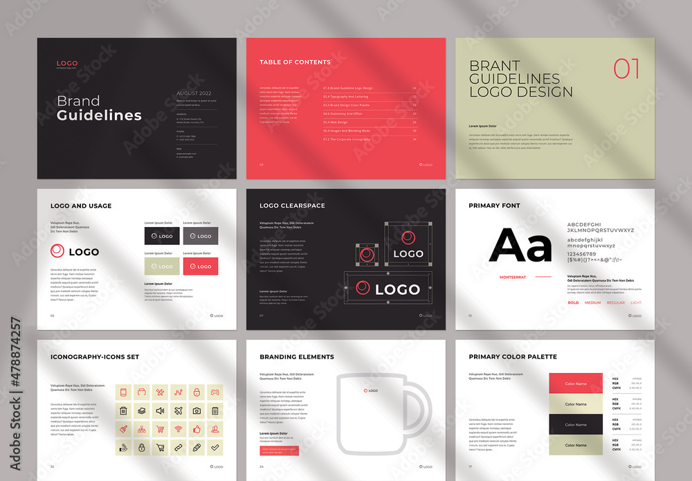 Brand Guidelines Stock Template | Adobe Stock