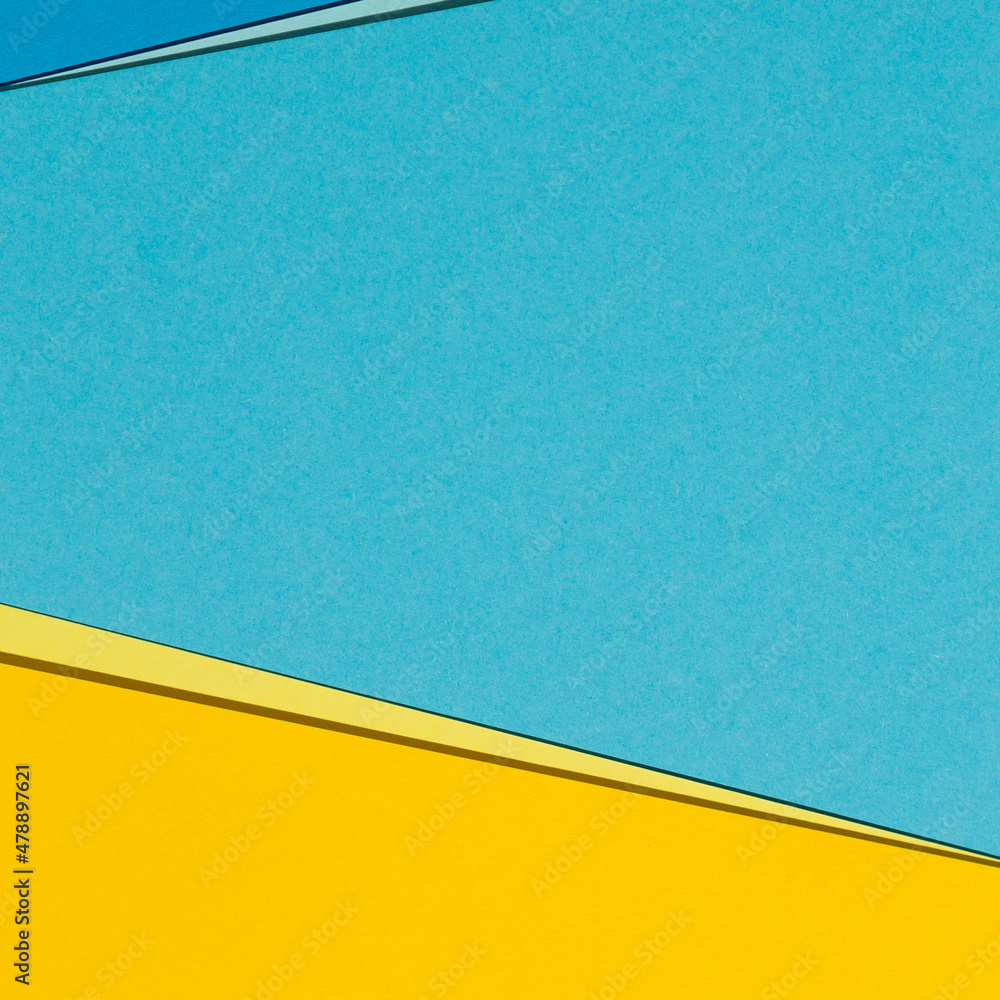 Geometric background with blue and yellow diagonal lines. Stock Photo ...