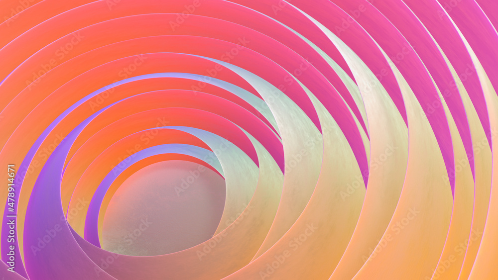 Circles emanating from the sphere. Stock Photo | Adobe Stock