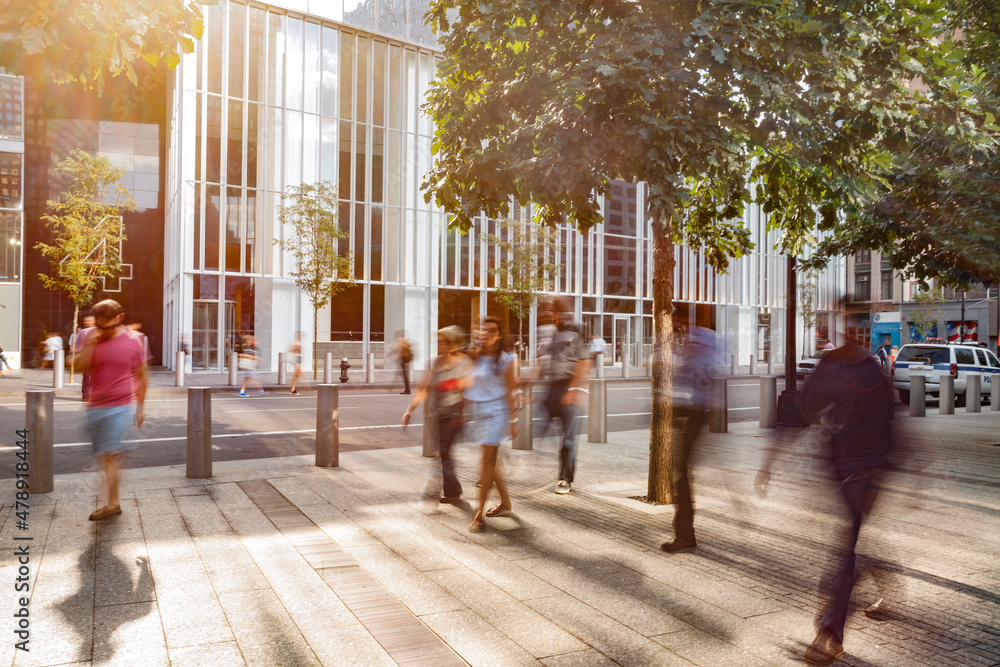 blurred people moving Stock Photo | Adobe Stock