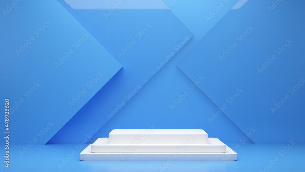 Empty background and stand display or shelf with studio for showing or ...