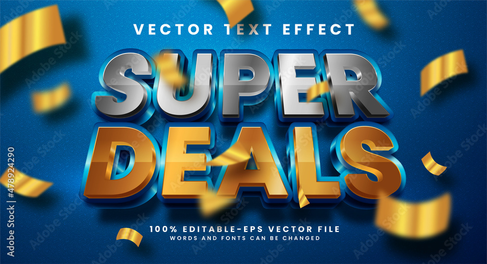Super deal 3d editable text style effect. Elegant text effect silver ...