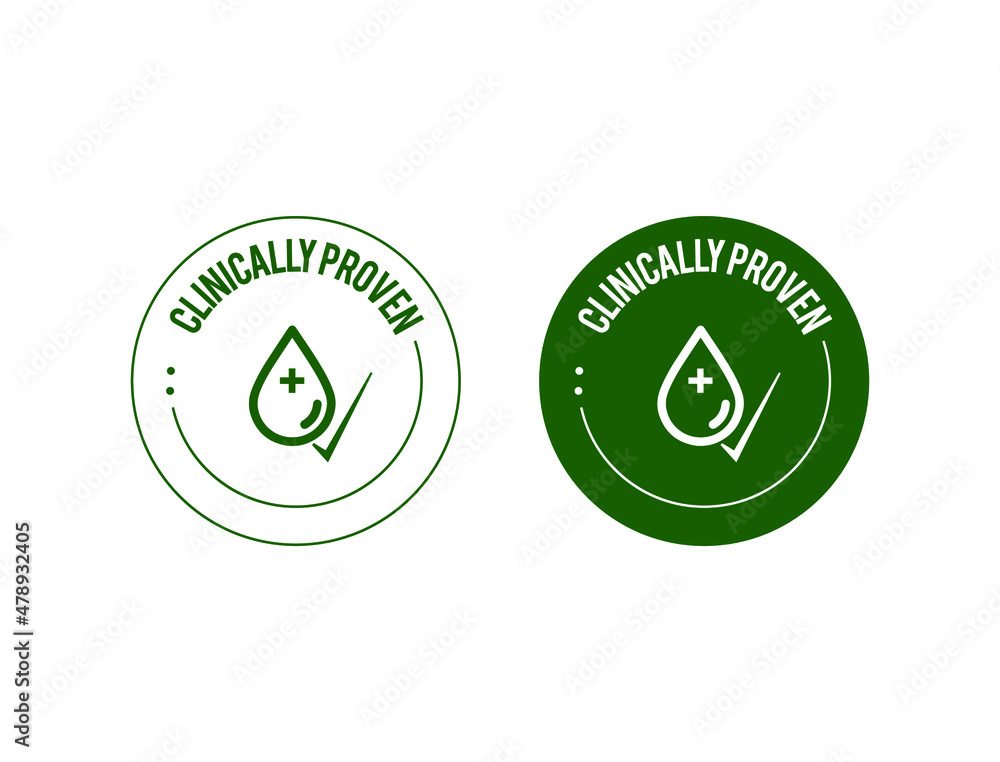 clinically proven logo vector Stock Vector | Adobe Stock