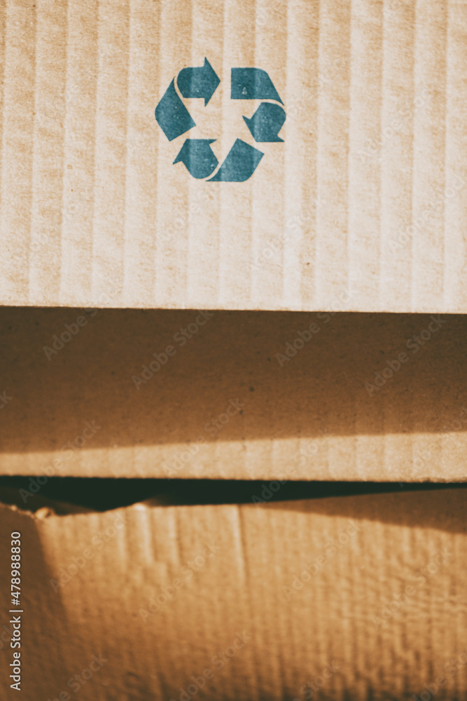 Background image of a paper board with a recycling sign Stock Photo ...