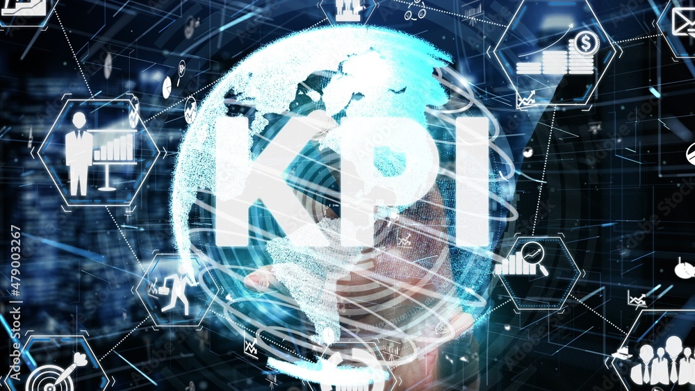 KPI Key Performance Indicator for Business conceptual - Modern graphic ...