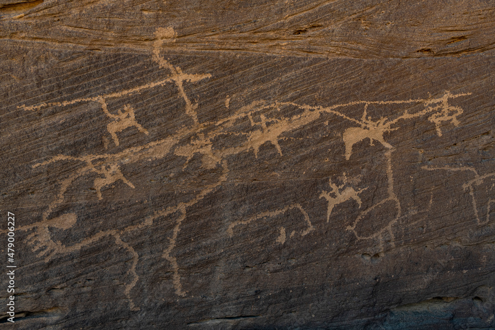 Rock carvings, Bir Hima Rock Petroglyphs and Inscriptions, UNESCO World ...