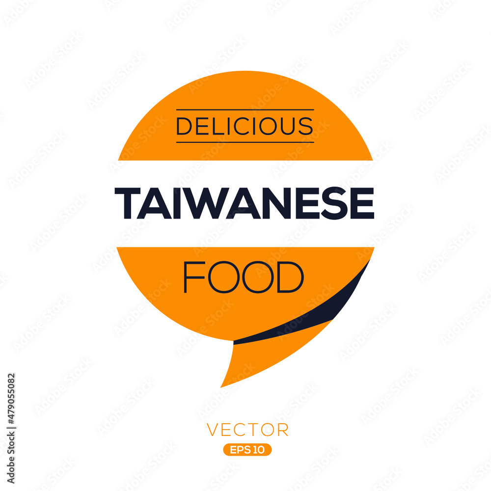 Creative (Taiwanese food) logo, sticker, badge, label, vector ...