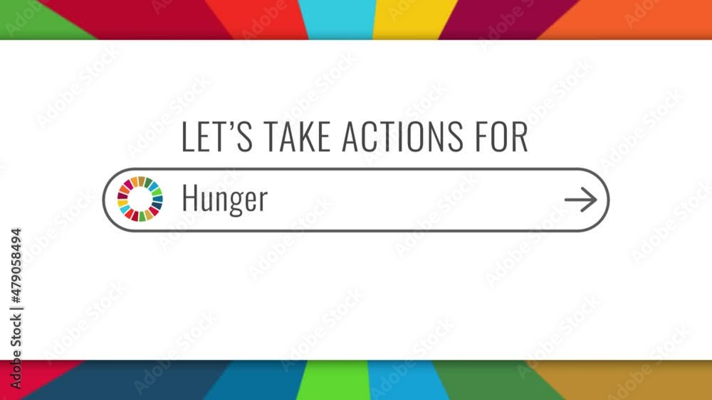 Sustainable Development Goals animated text to support the SDGs action ...