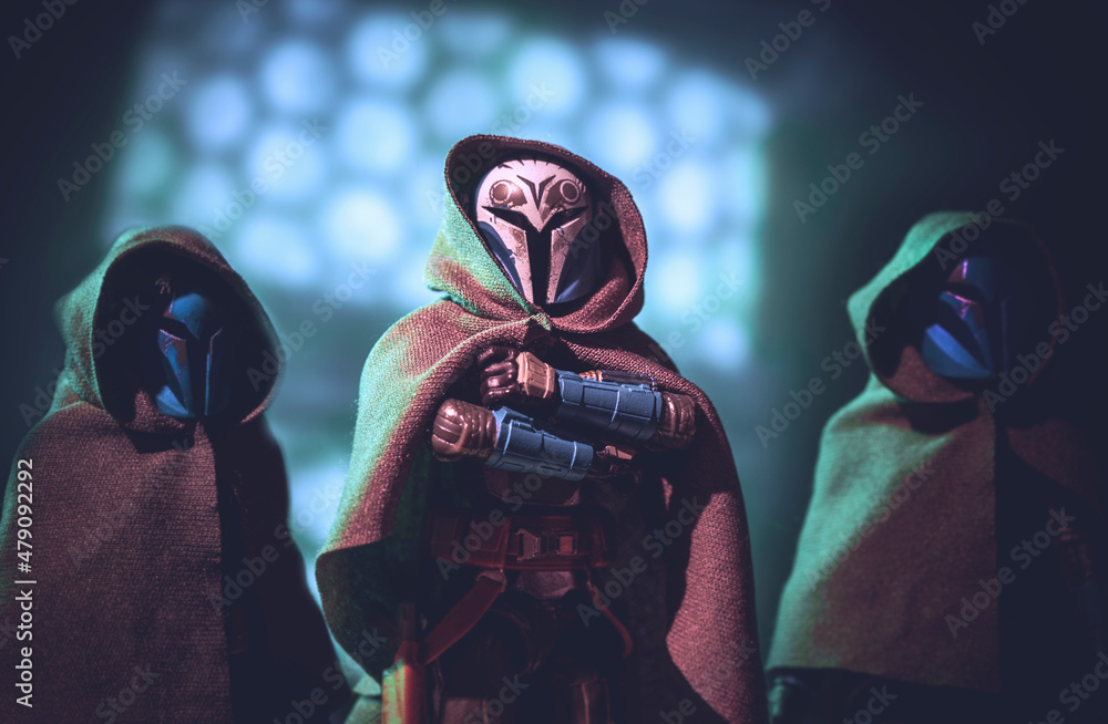 NEW YORK USA, JAN 23 2022: scene from Star Wars the Clone Wars ...