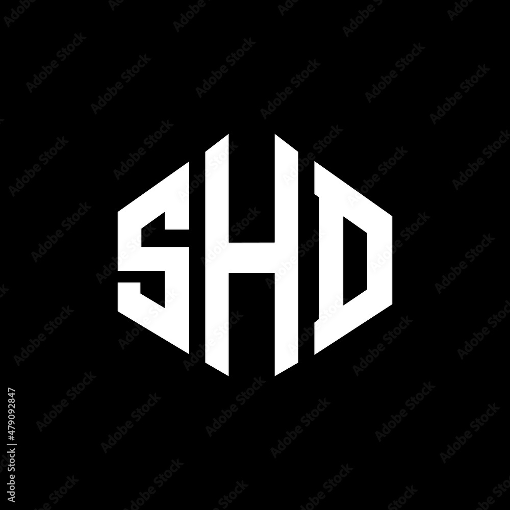 Shd Letter Logo Design With Polygon Shape Shd Polygon And Cube Shape Logo Design Shd Hexagon