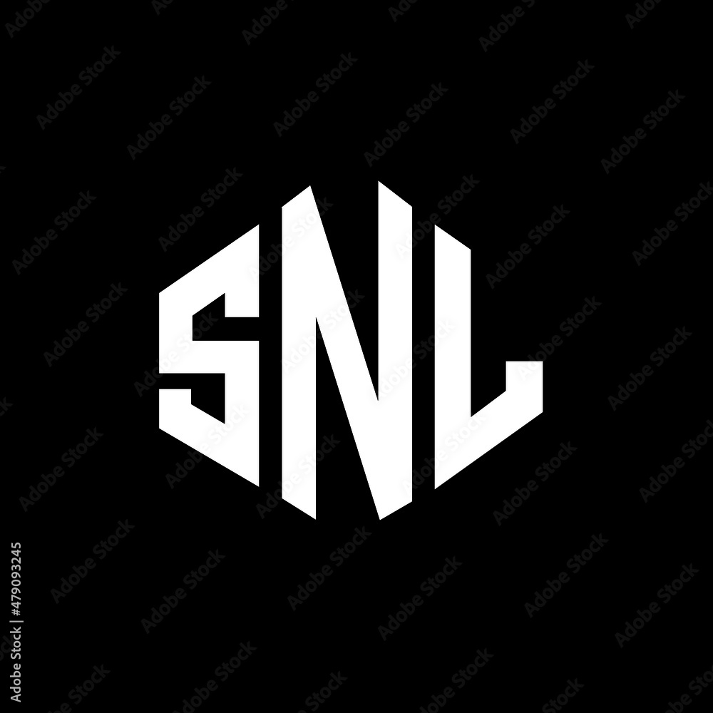 SNL letter logo design with polygon shape. SNL polygon and cube shape ... SNL letter logo design with polygon shape. SNL polygon and cube shape ...