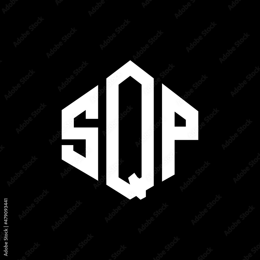 SQP letter logo design with polygon shape. SQP polygon and cube shape ...
