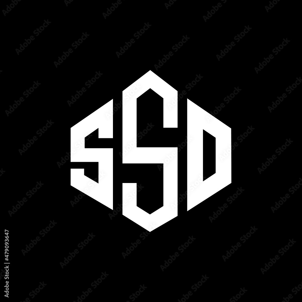 SSO letter logo design with polygon shape. SSO polygon and cube shape ...
