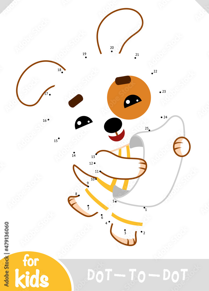 Numbers game, education dot to dot game for kids, Chinese new year ...