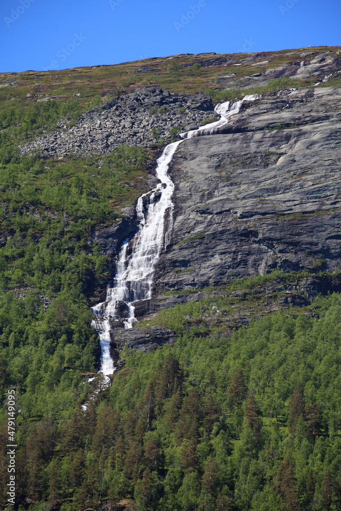The Troll Wall or Trollveggen - part of the mountain massif ...