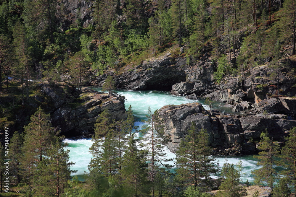 The Troll Wall or Trollveggen - part of the mountain massif ...