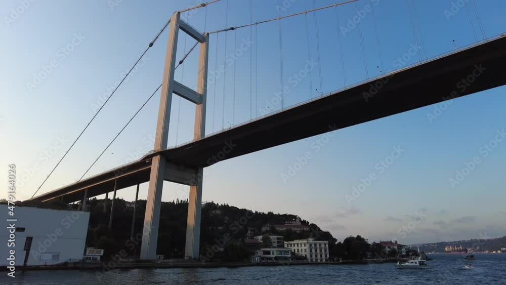 The Bosphorus Bridge, known officially as the 15 July Martyrs Bridge ...