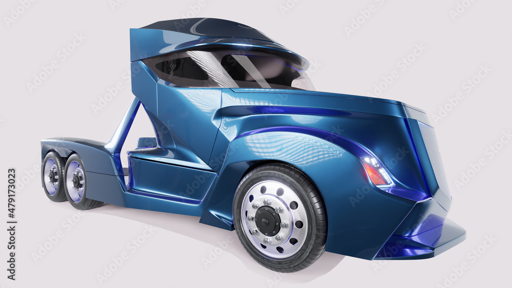 3d visualization of a truck on a solid background Stock Illustration ...