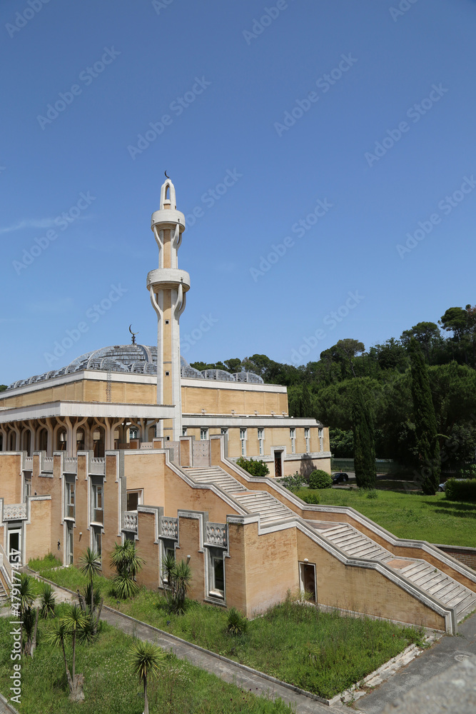 Rome, Italy - June 2019, Islamic Cultural Center And Grand Mosque of ...
