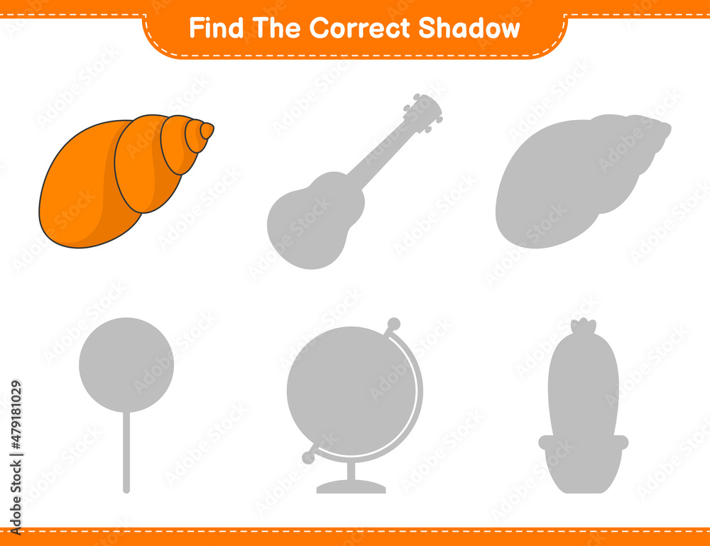 Find the correct shadow. Find and match the correct shadow of Sea ...