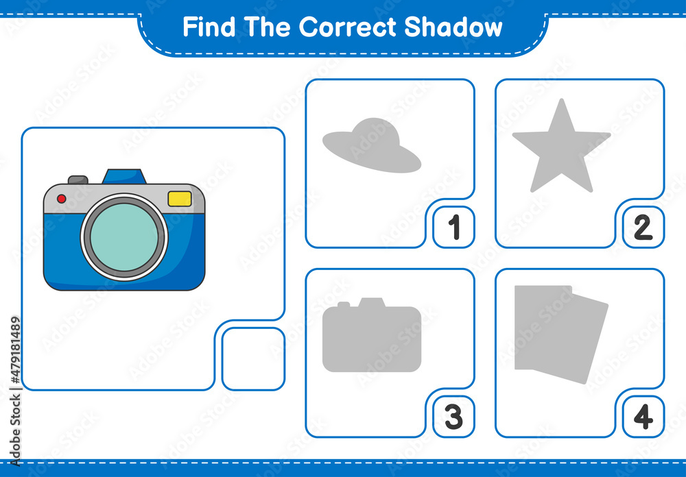 Find the correct shadow. Find and match the correct shadow of Camera ...