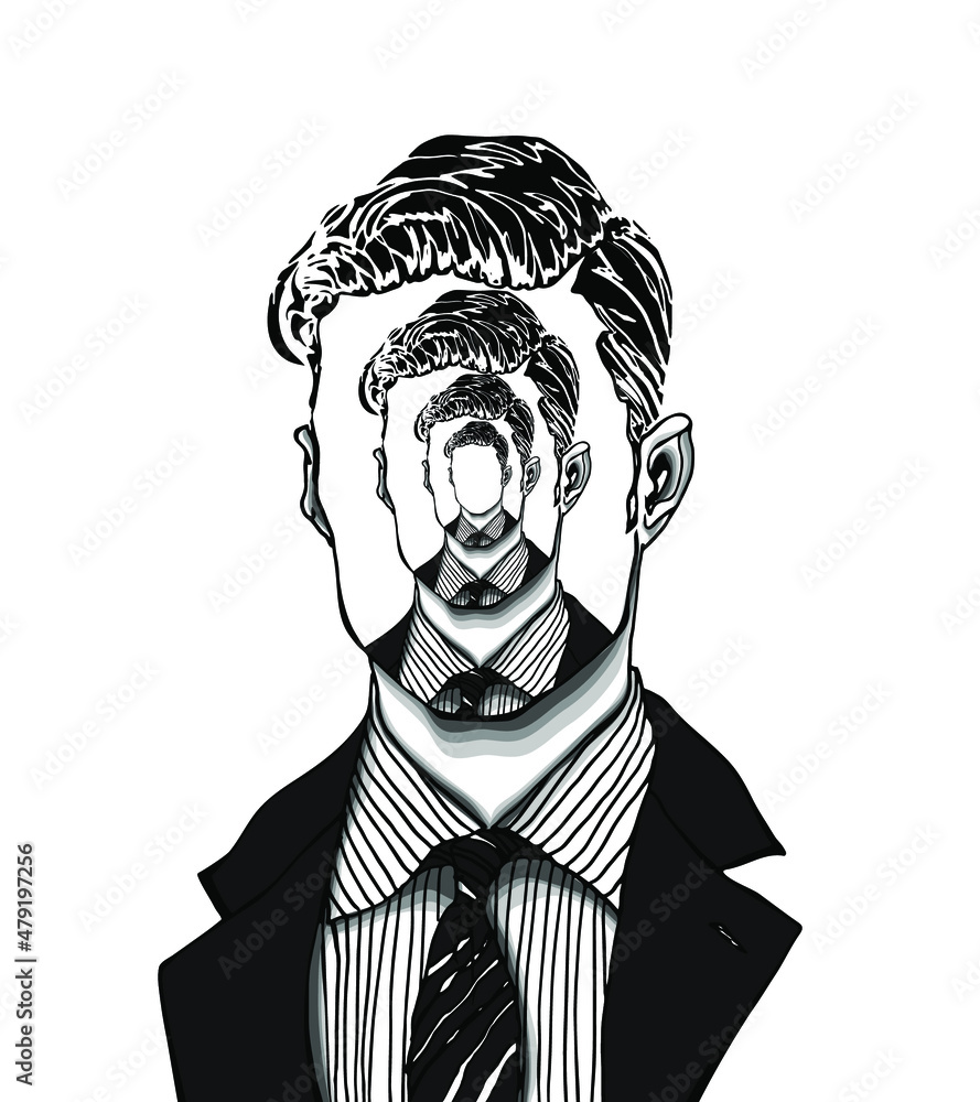 Handsome Man Face Drawing
