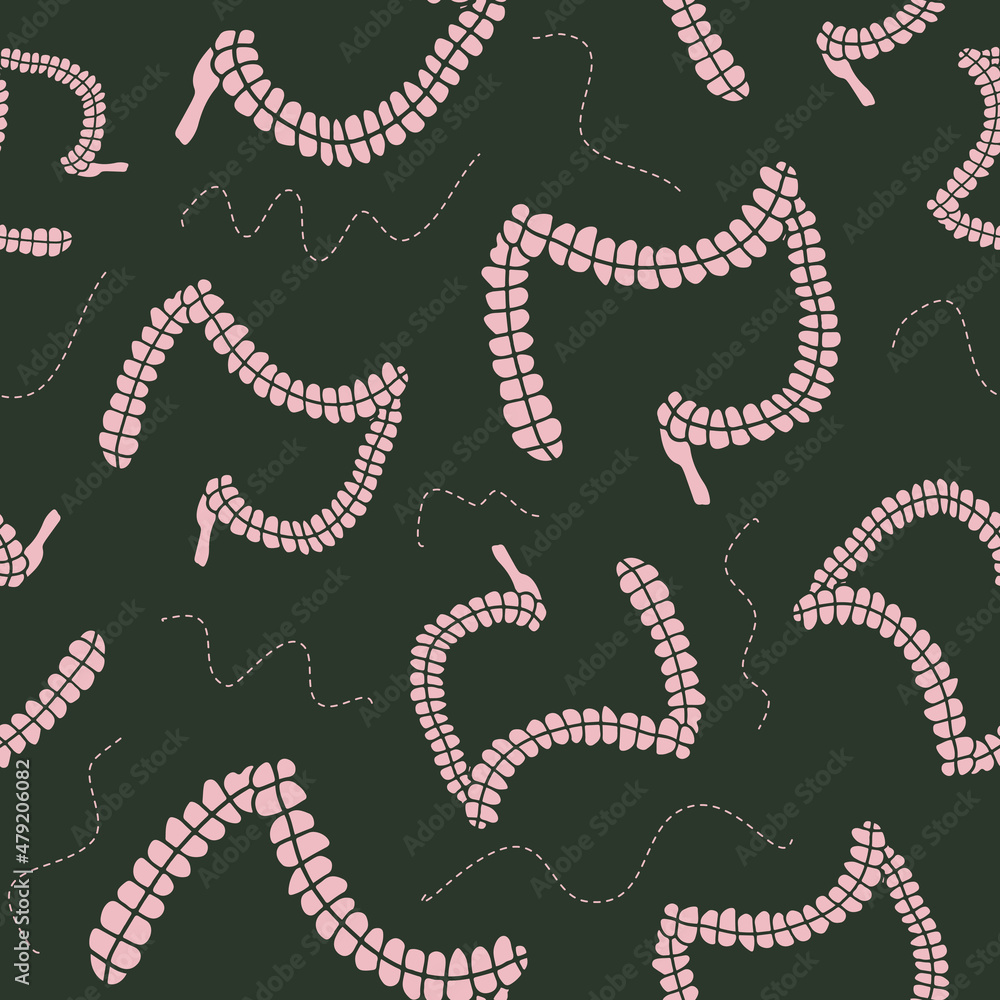 Bowel texture repeating pattern for gastroenterologist background. Fun ...