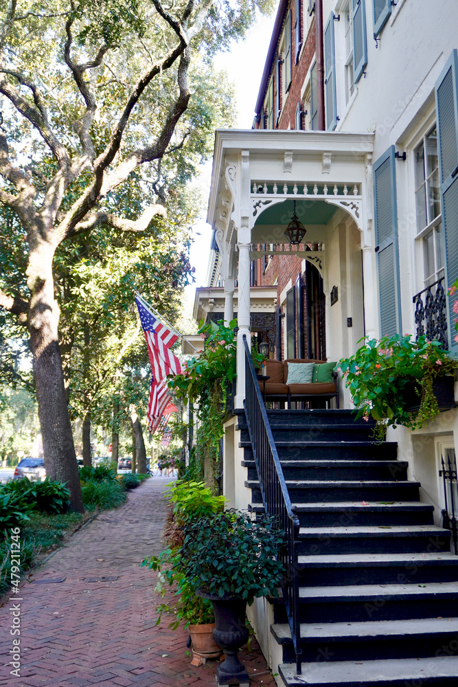 Savannah, Georgia: East Jones Street in Historic District - one of the ...