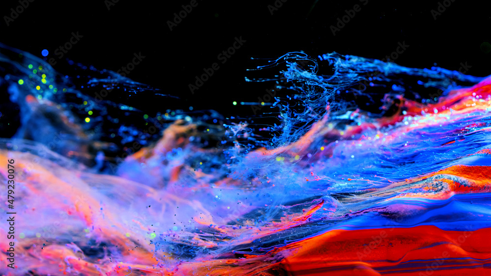 Ink in water isolated on Black background. Stock Photo | Adobe Stock