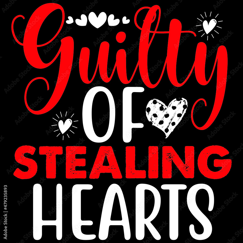 guilty of stealing hearts Stock Vector | Adobe Stock