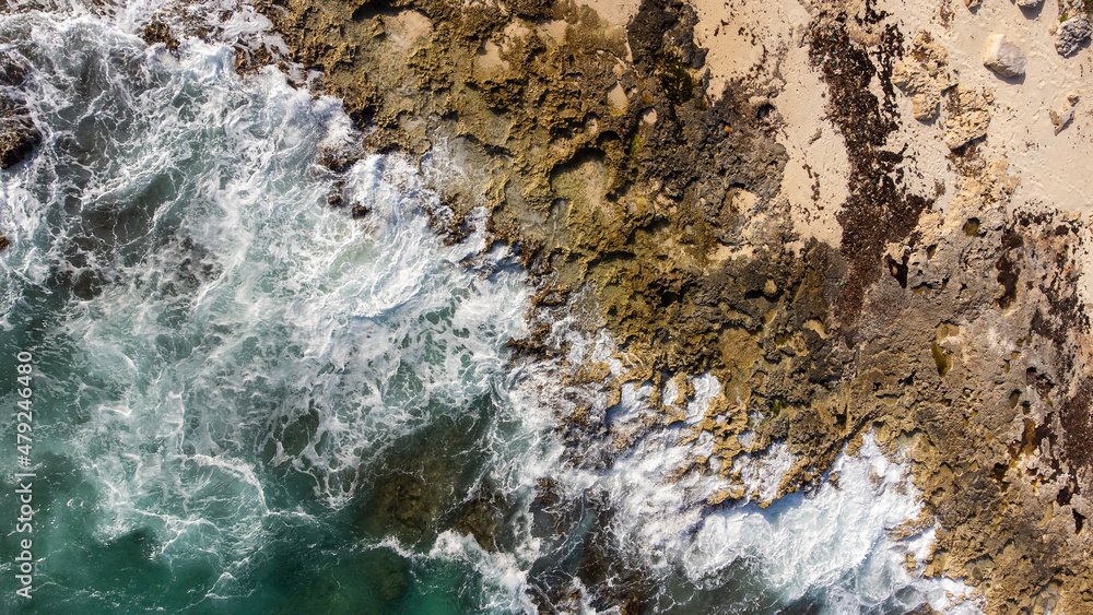 Foto de Aerial view captured by drone showing the power of the ...
