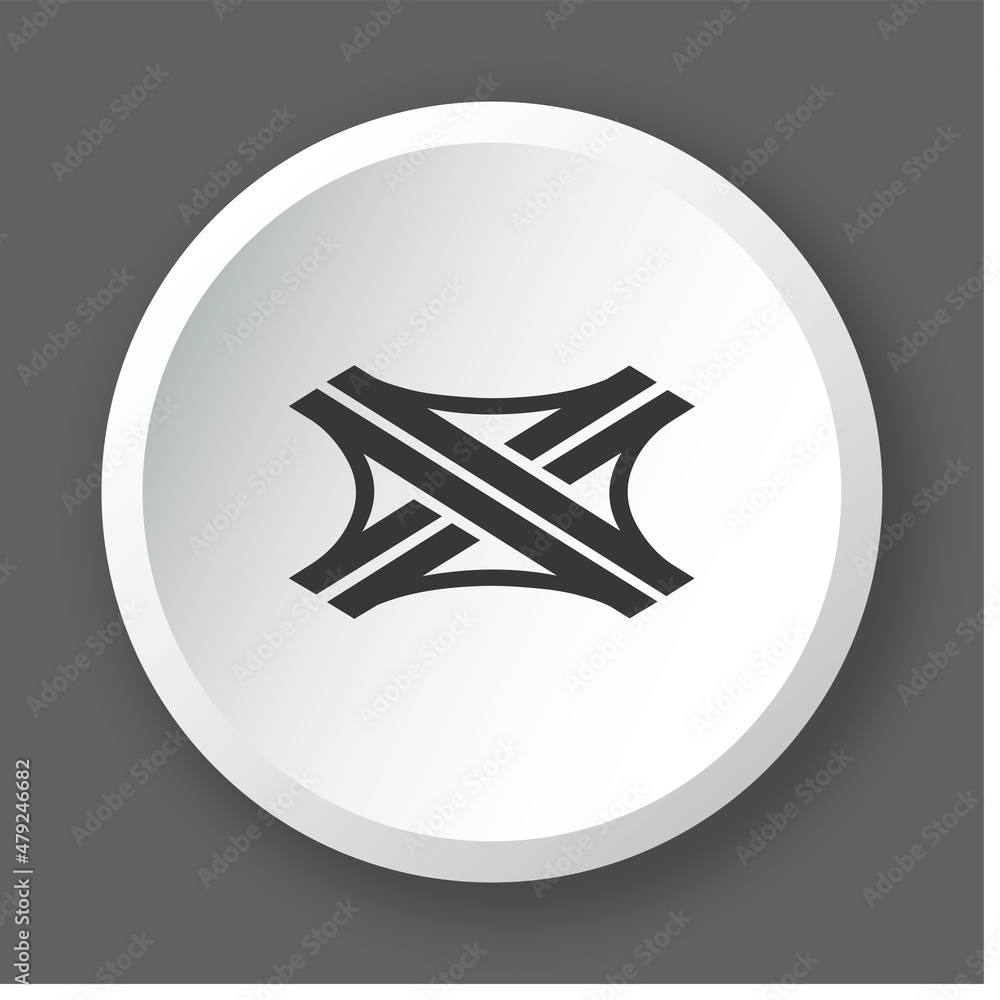 Logo réseau routier. Stock Vector | Adobe Stock