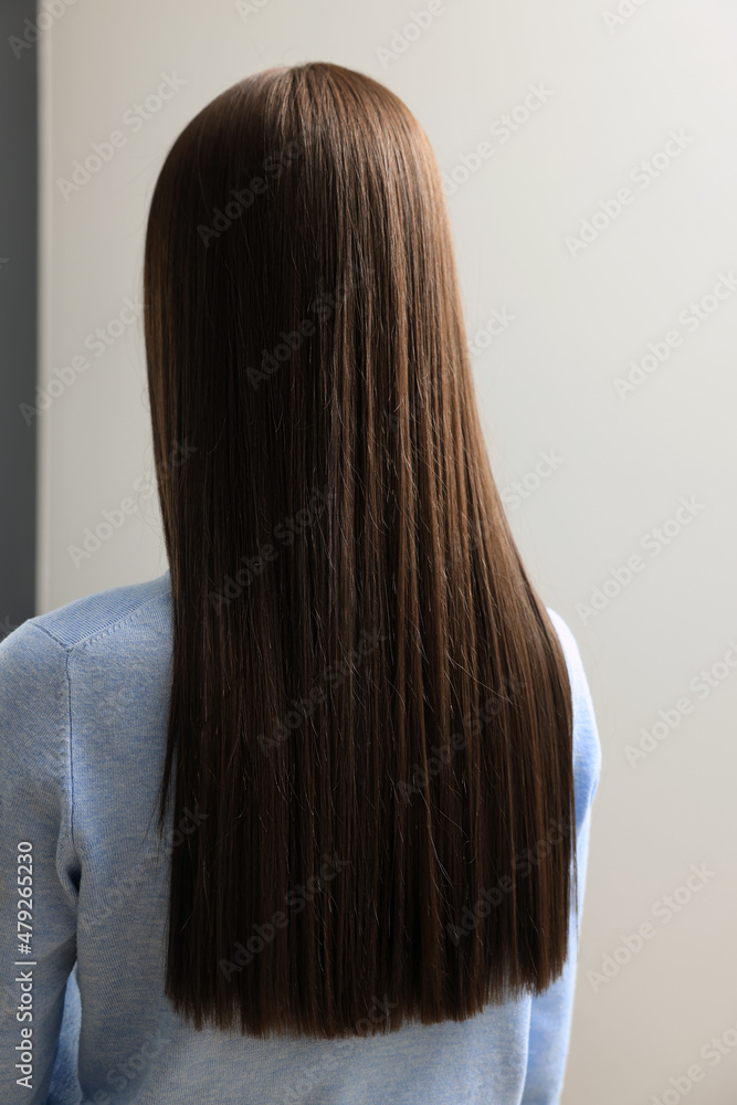 Straight Hair Back View