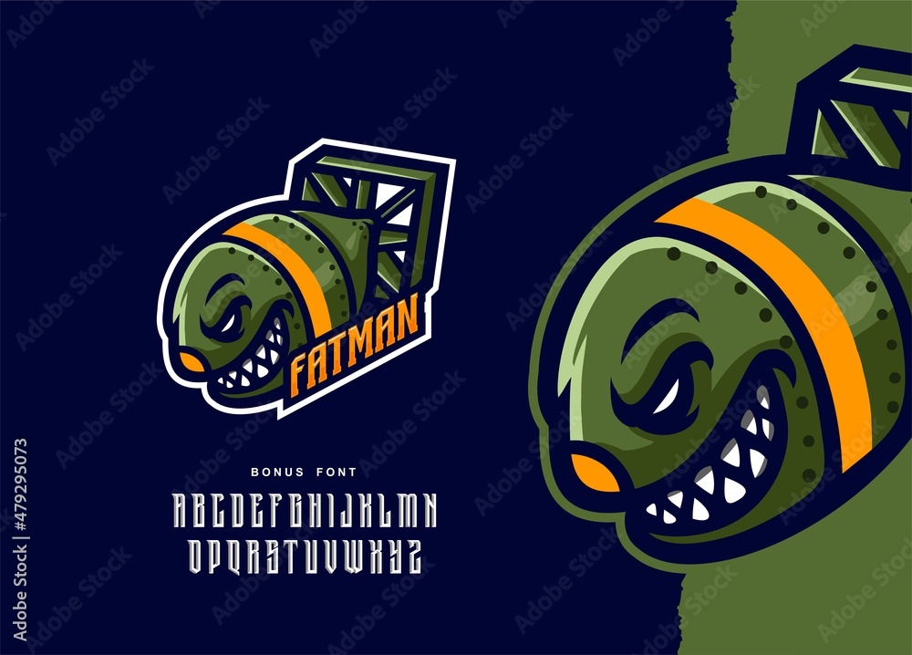 illustration vector graphic of Nuclear Bomb mascot logo perfect for ...