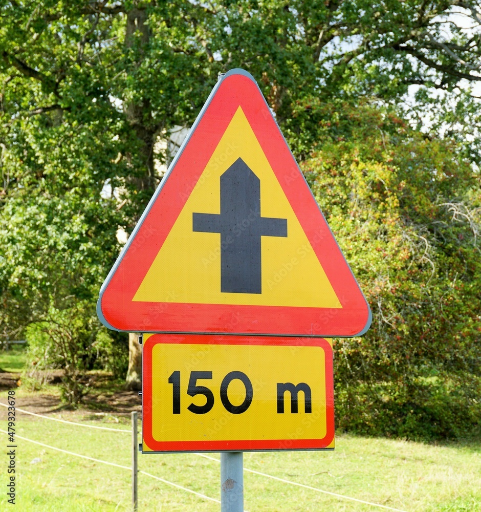 Verkehrszeichen Schweden / Traffic Sign Sweden Stock Photo | Adobe Stock