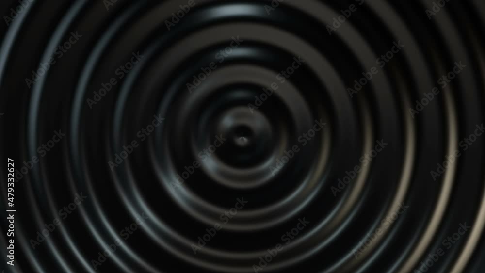 3d render background of dark black abstract pattern of liquid ...