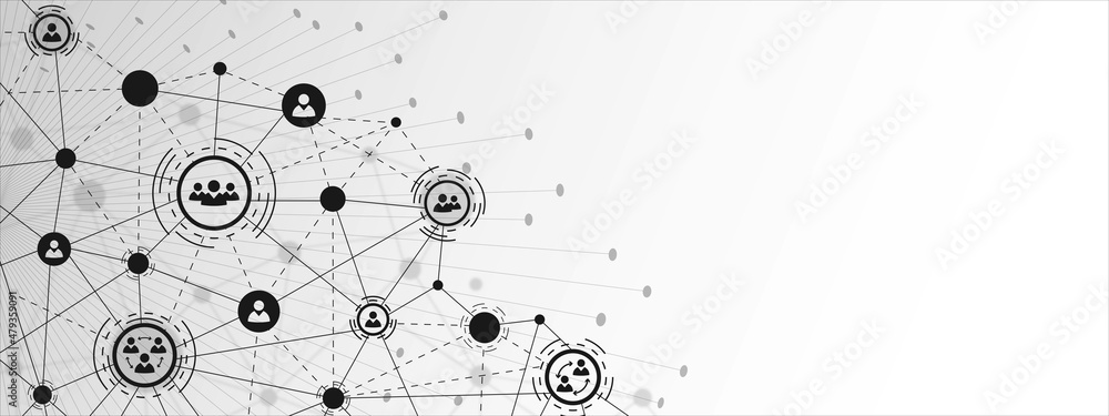 Vector halftone abstract background. Communication grid design, Network ...