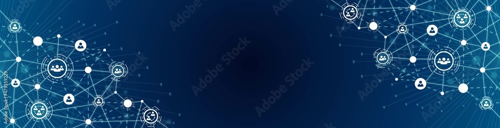 Vector frame background. Communication grid design, Network connection ...