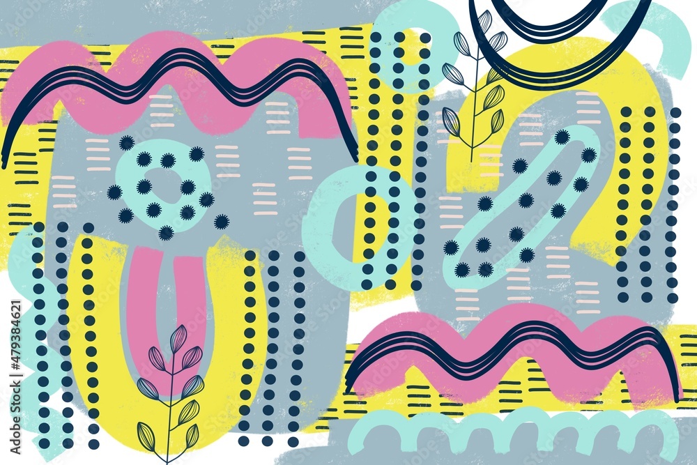 Bright modern background illustrations for printing, screensavers ...